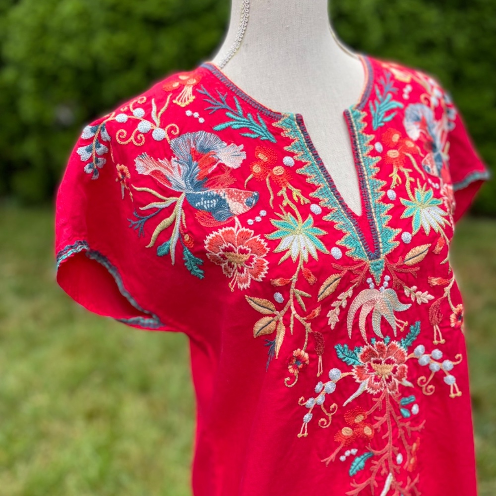 Johnny Was Linen Dress - Gem